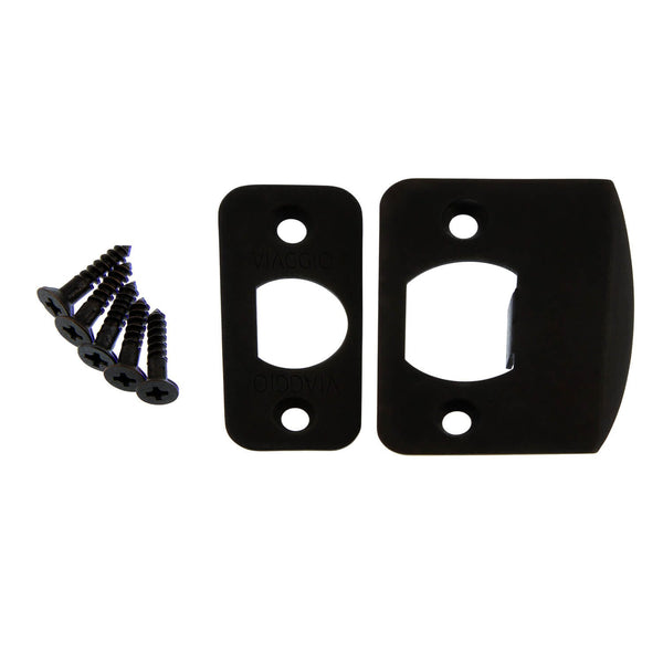 Round Latch Kit in Satin Black - Viaggio Hardware